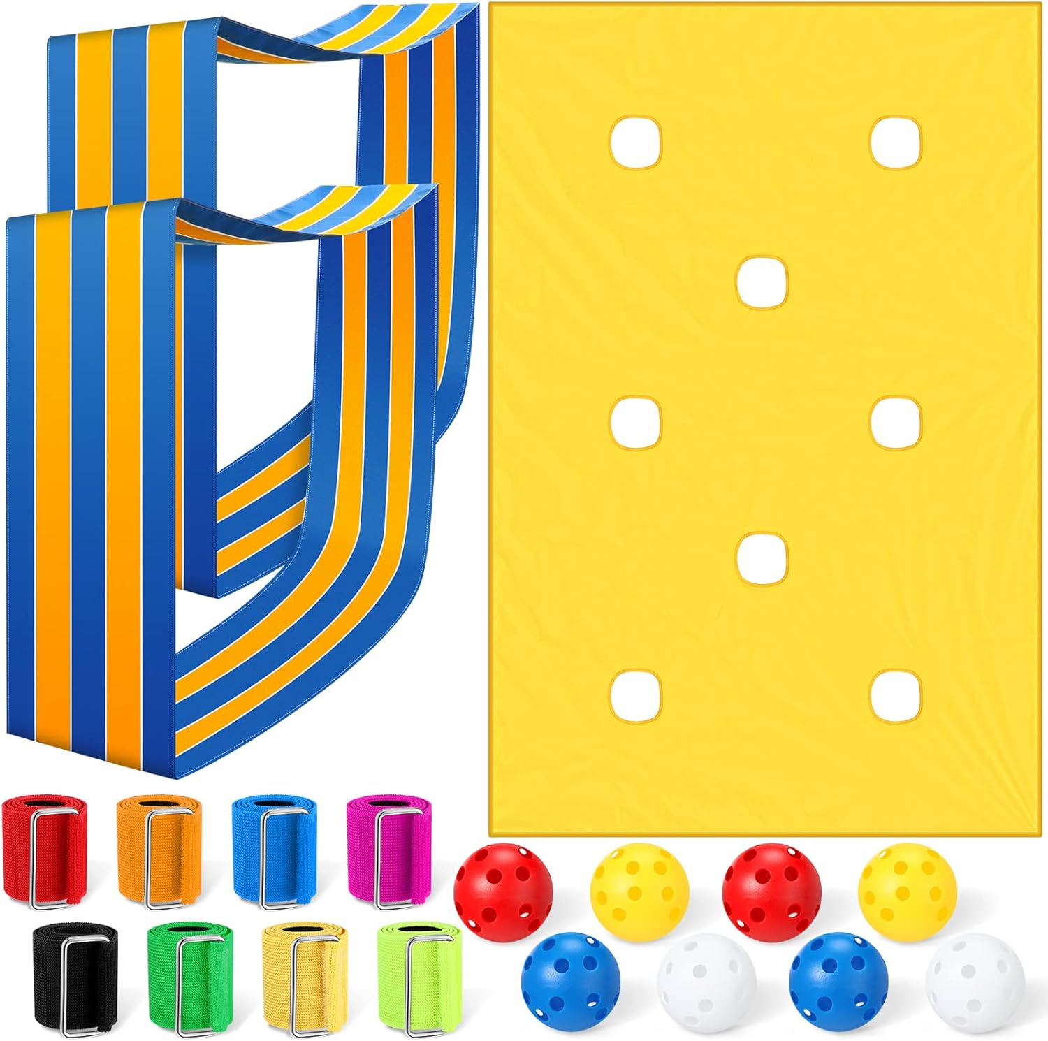 Amazon.com: 19 Pcs Hole Tarp Team Building Game Set Include 2 Pcs ...