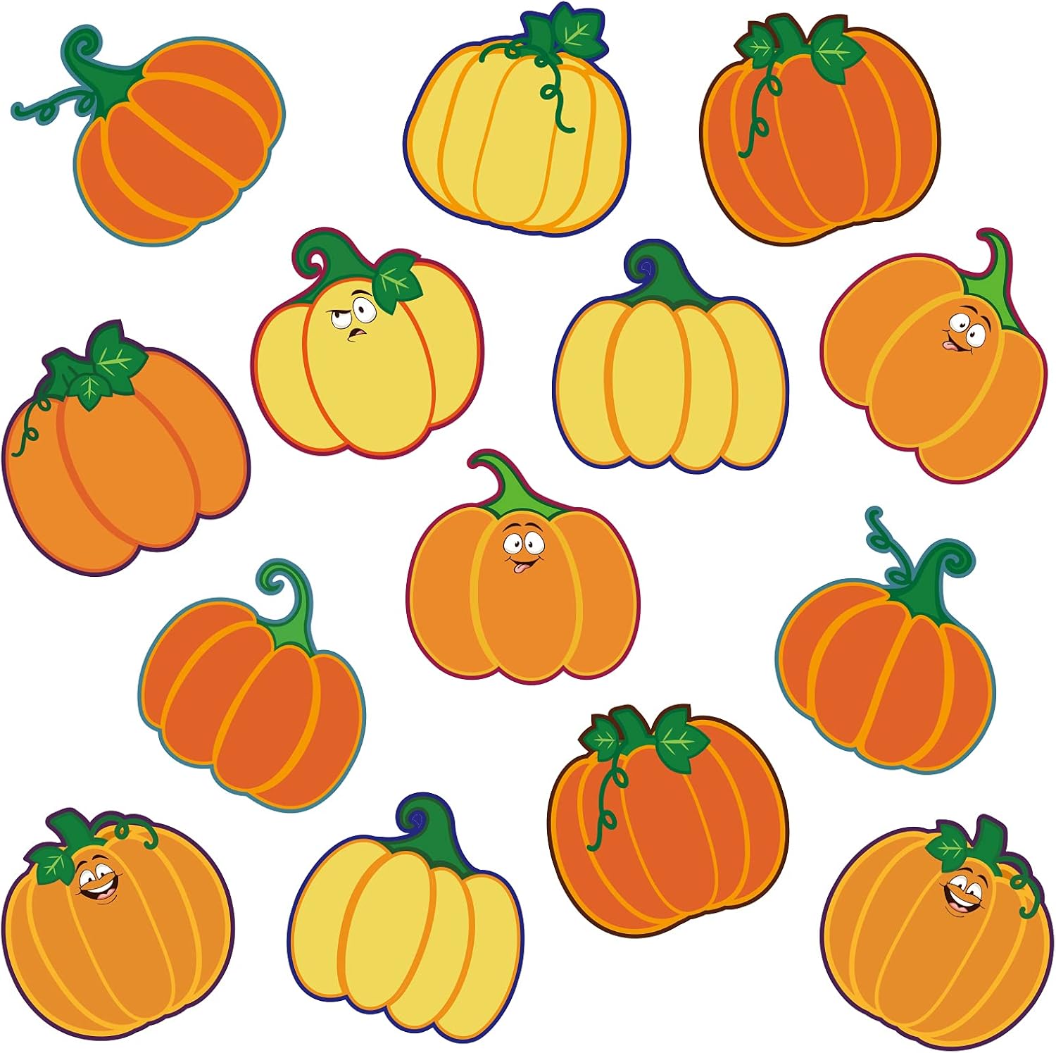 Amazon.com: Whaline 45Pcs Fall Cut-Outs with 100Pcs Glue Point Fall ...
