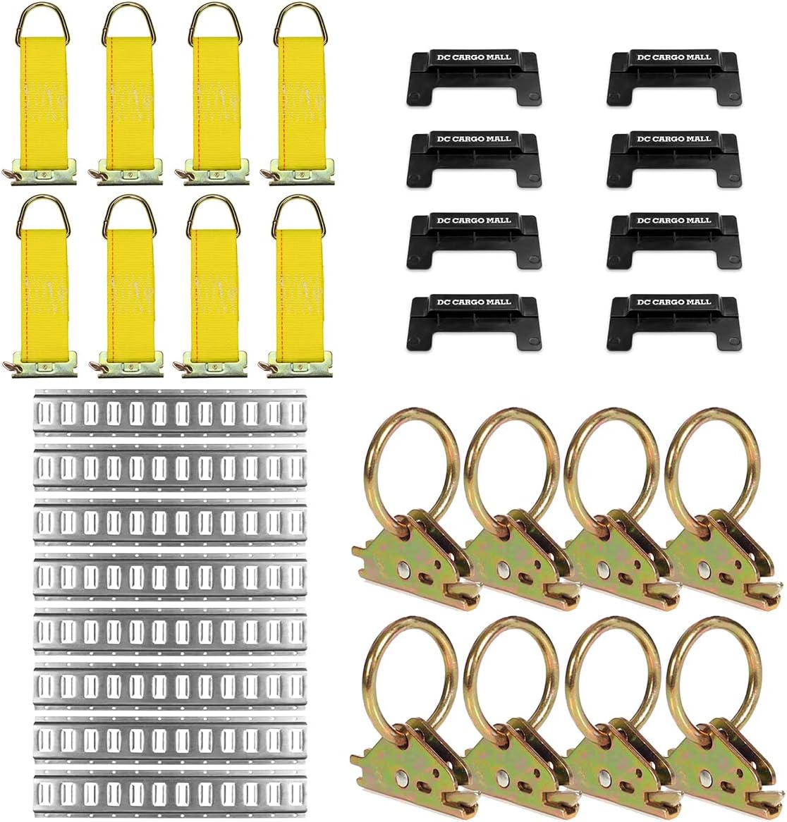 Amazon.com: E-Track Tie-Down KIT! 8 Galvanized 5' Horizontal E Track ...