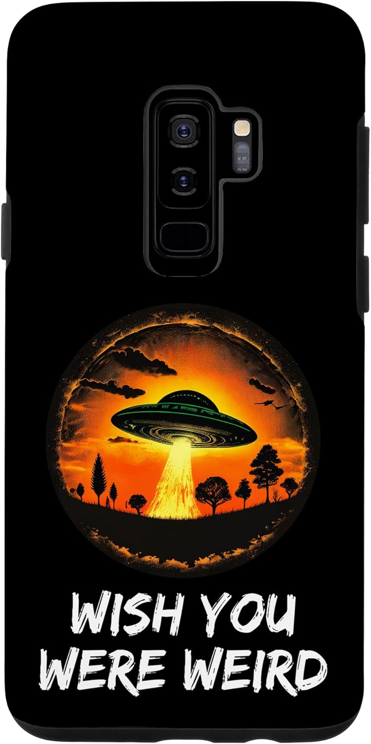 Amazon.com: Galaxy S9+ UFO UAP Alien Abduction Flying Saucer Wish You ...