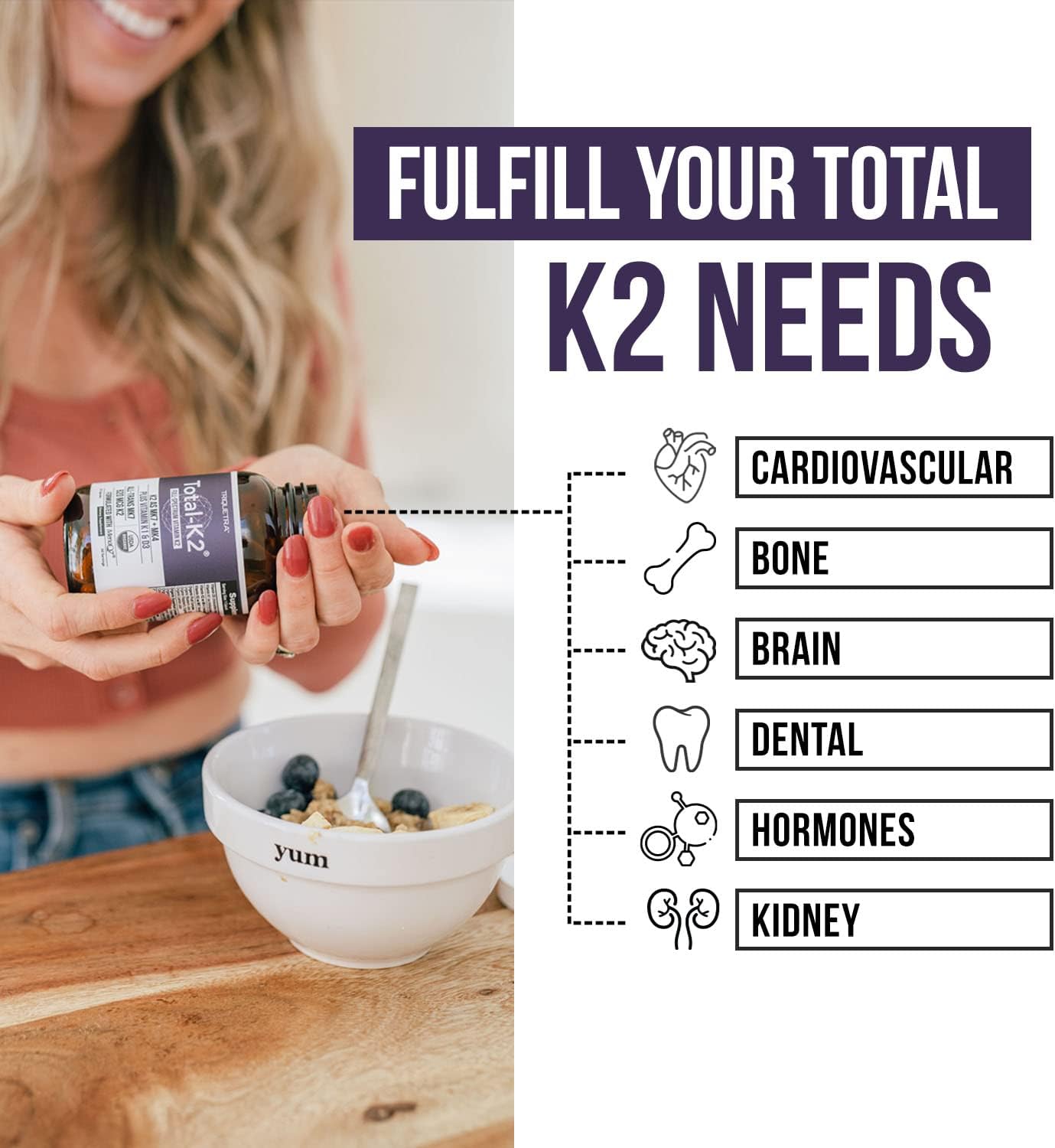 Buy Total K2® | Full Spectrum Vitamin K2 - Includes MK7 & MK4 Plus ...