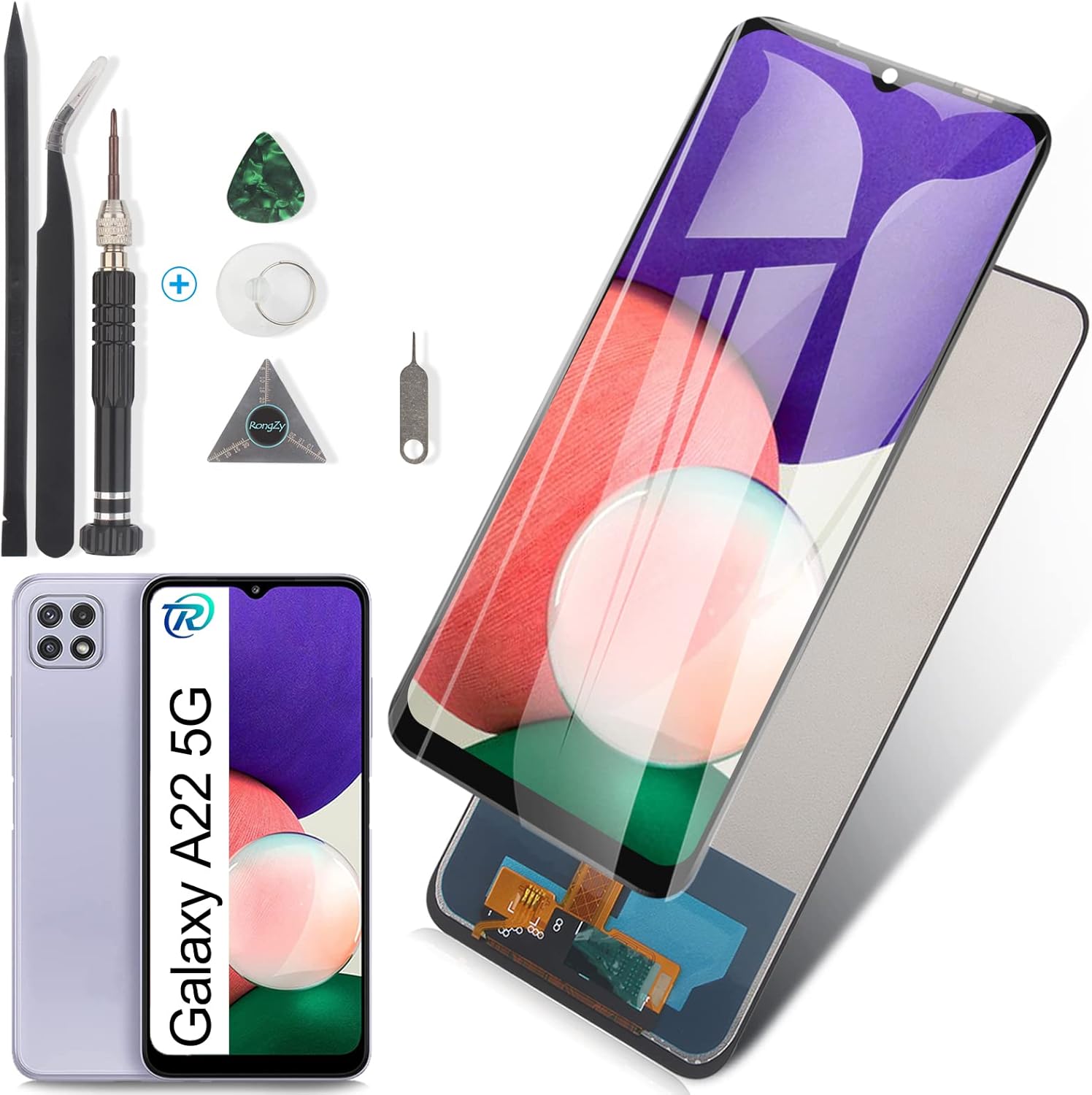 YWLRONG LCD for Samsung Galaxy A22 5G Screen Replacement LCD Display ...