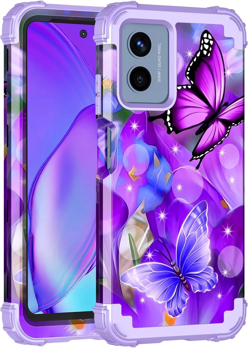 Amazon.com: Likiyami for Moto G 5G 2024 Case - Women Butterfly Girly ...