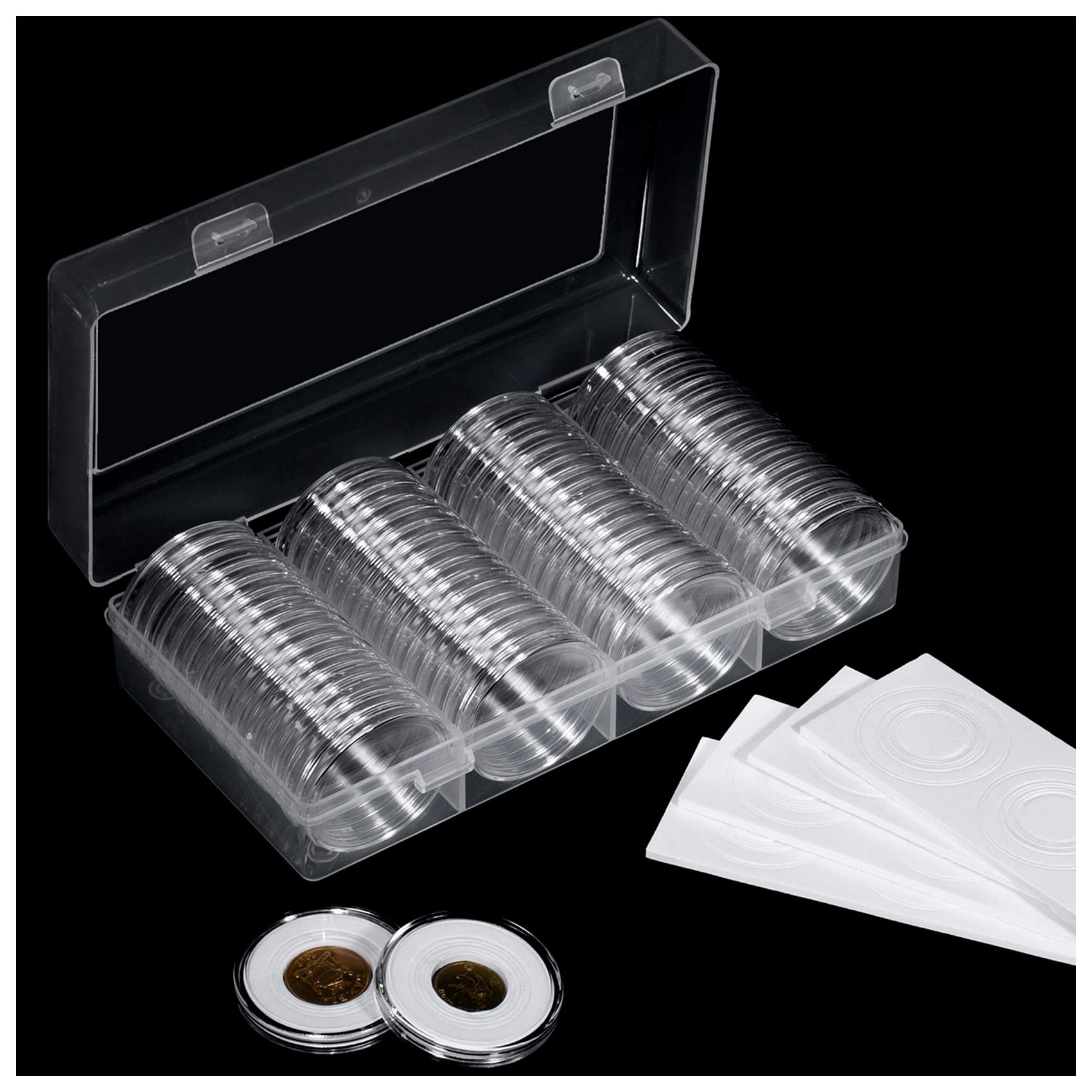 Snapklik.com : FRIMOONY 2 Pack 41mm Coin Capsules