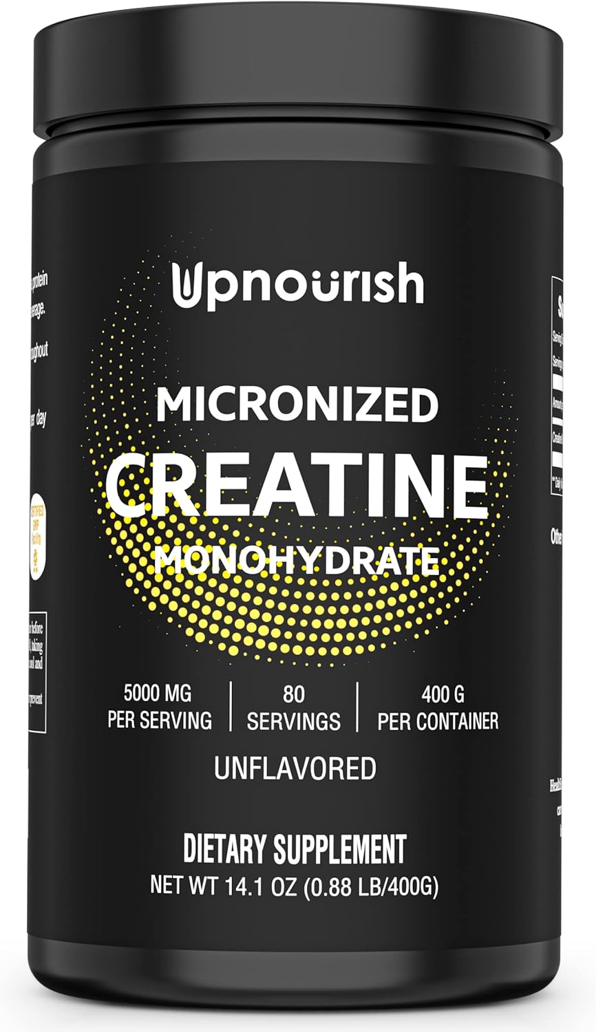Amazon.com: UpNourish Micronized Creatine Monohydrate Powder 400 G ...