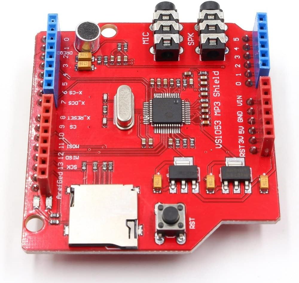 Amazon.com: RedTagCanada VS1053 VS1053B Stereo Audio MP3 Player Shield ...