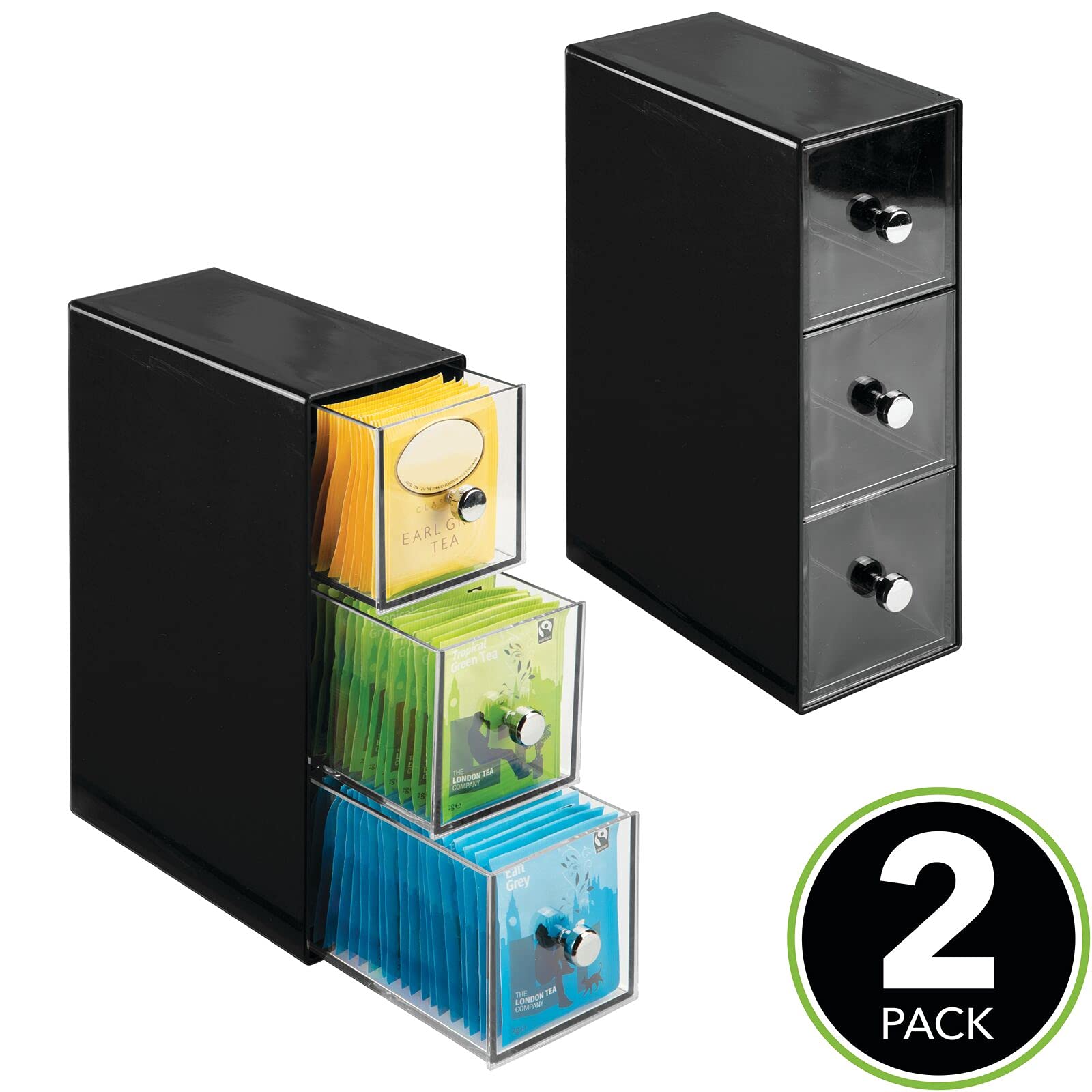 Buy mDesign Plastic Kitchen Pantry Stackable Storage Organizer ...