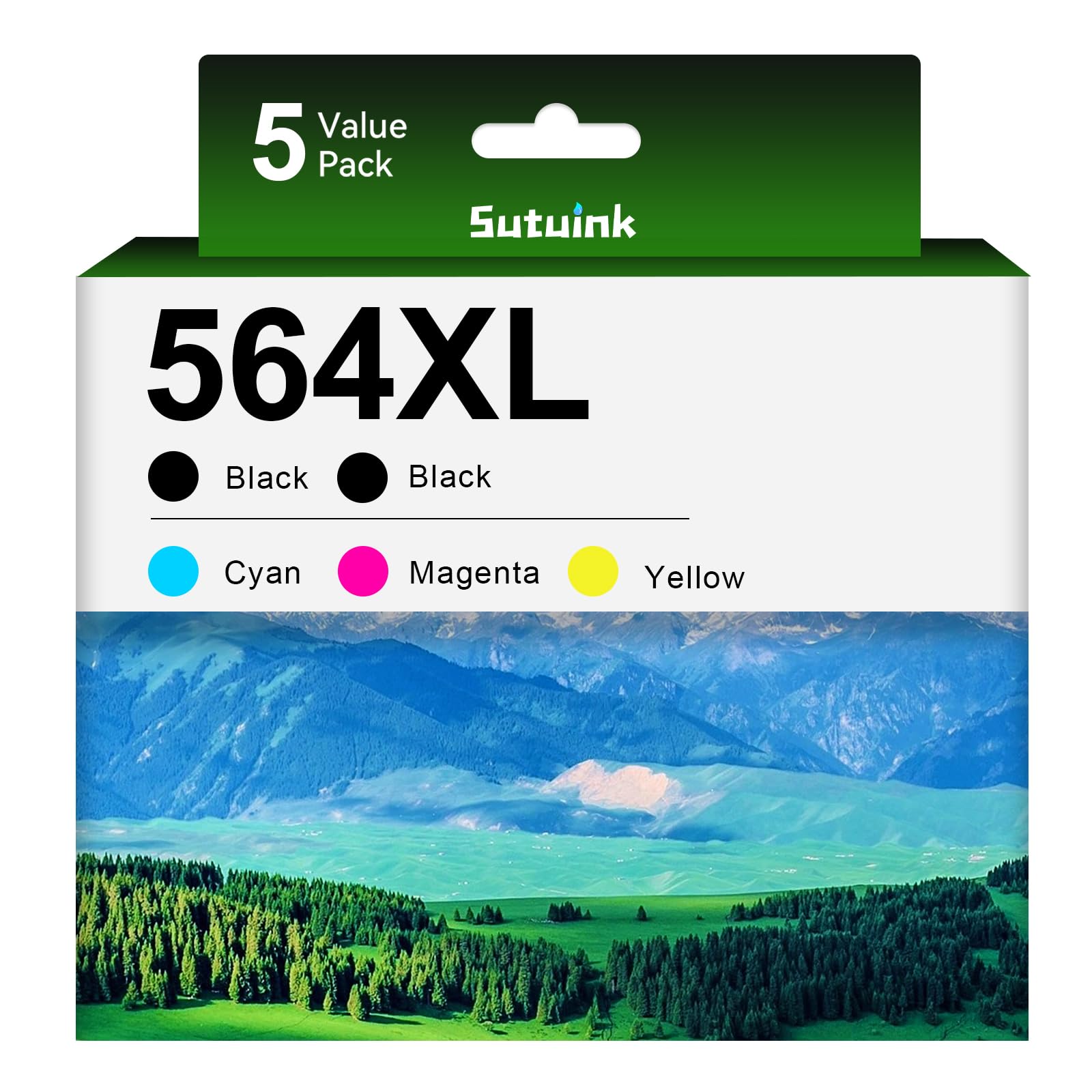 564XL Ink Cartridge Replacement for HP 564 564XL Ink Combo Pack ...