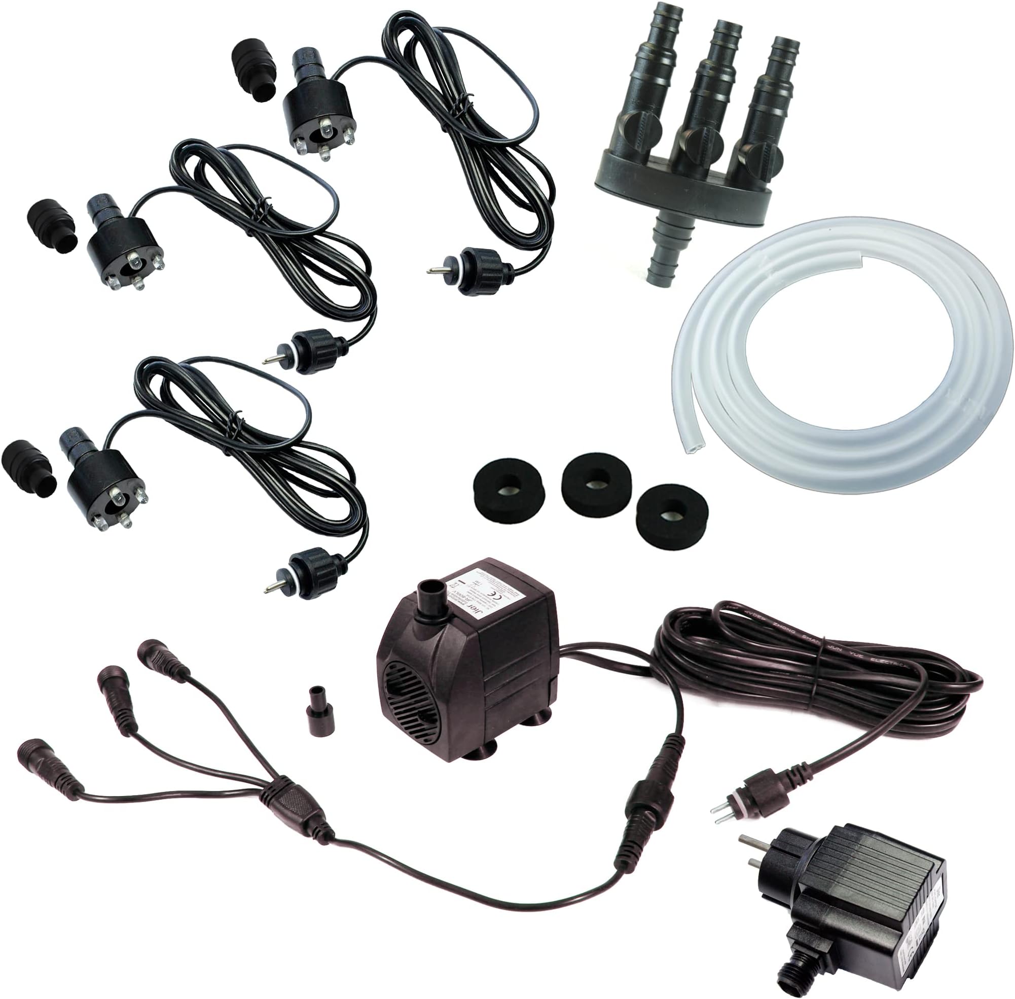 CLGarden Springbrunnen Pumpe Set SP3-S für Zierbrunnen mit 3 ...