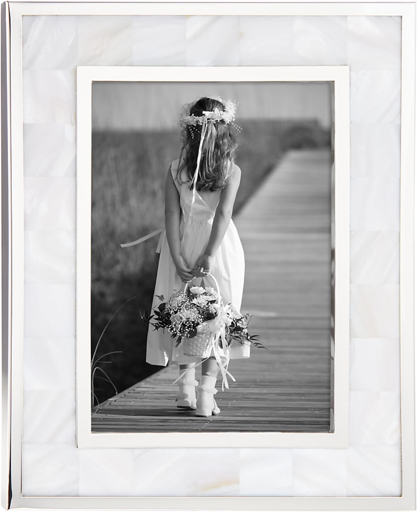 Amazon.com - Lawrence Frames Silver Picture Frame - Mother of Pearl - 5x7