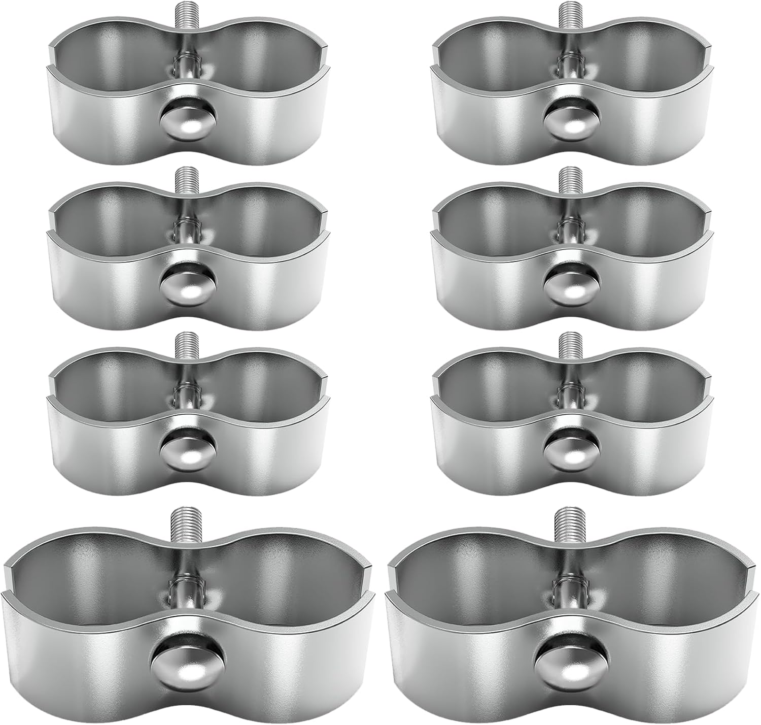 Amazon.com: Fixirons 8 Set Chain Link Fence Panel Clamps for 1-5/8 ...