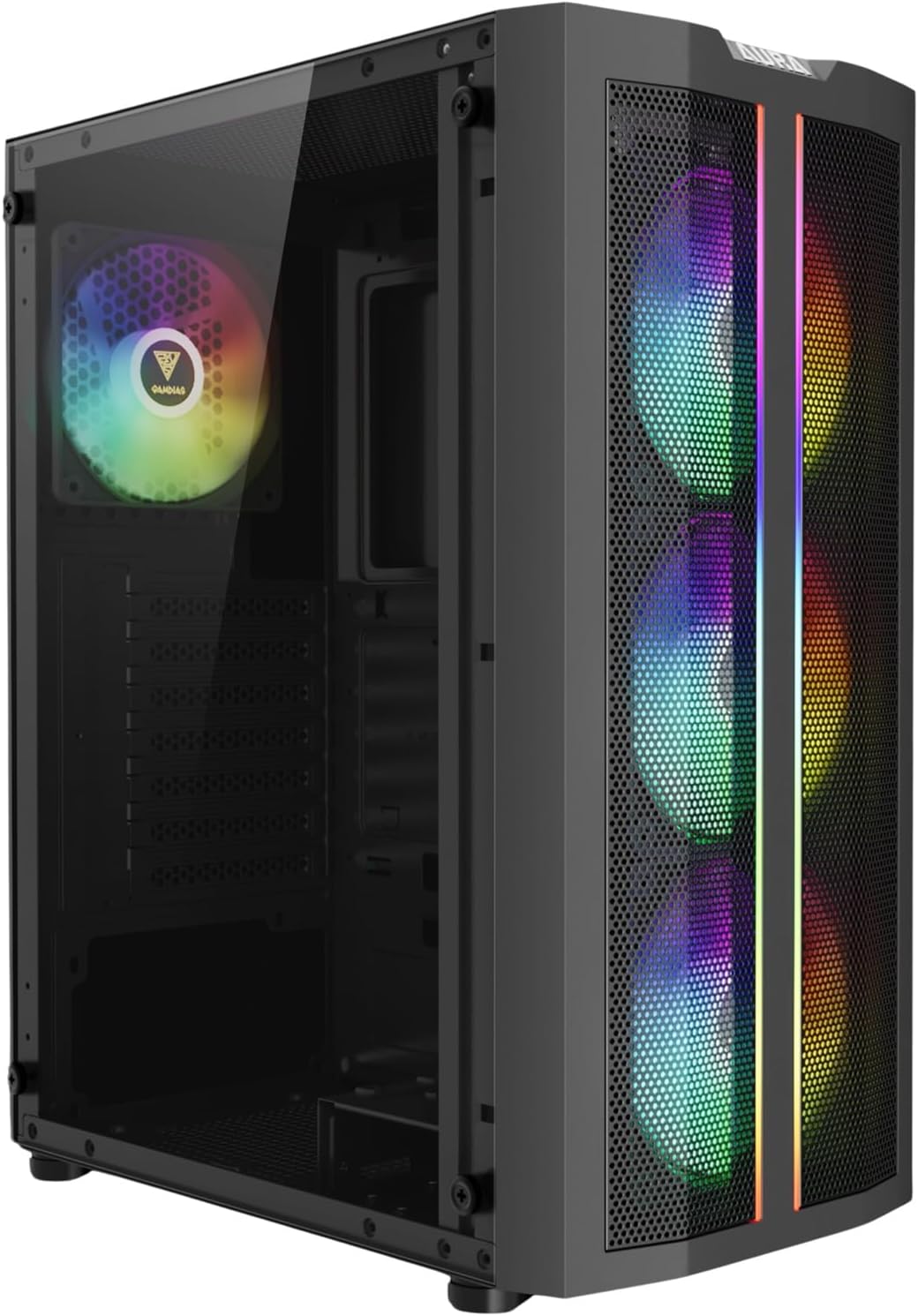 Amazon.com: GAMDIAS Mid Tower ATX Gaming PC Computer Case w/Tempered ...