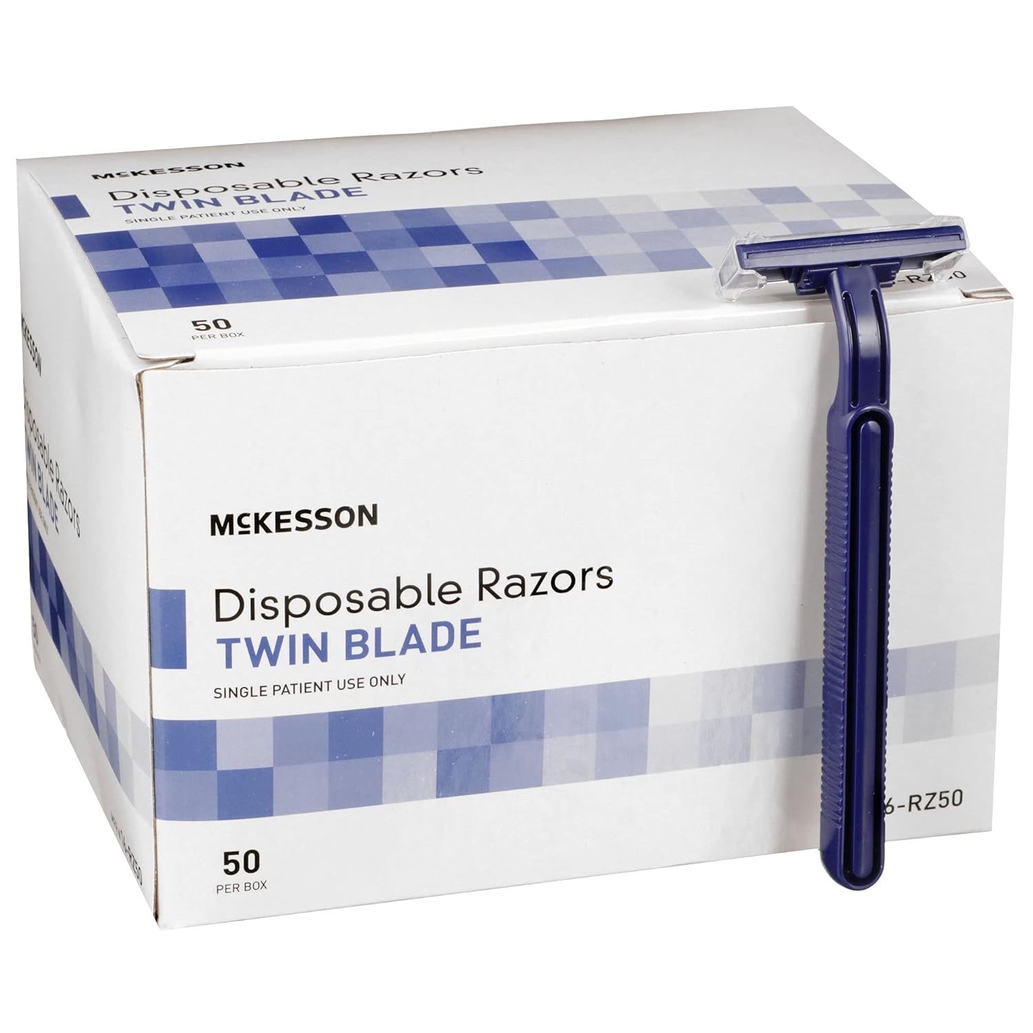 McKesson Disposable Razors, Shaving Razor, Twin Blade, Stainless Steel ...