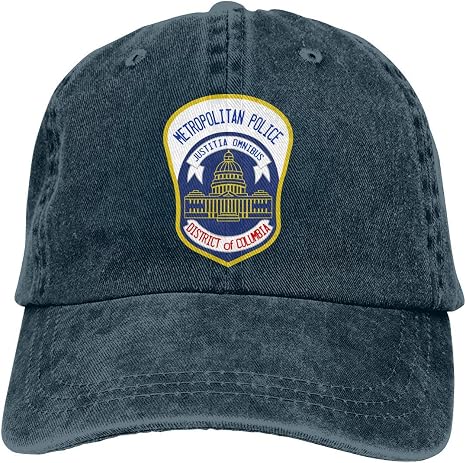 BYCOCBY Metropolitan Police Department Adjustable Baseball Caps Denim ...