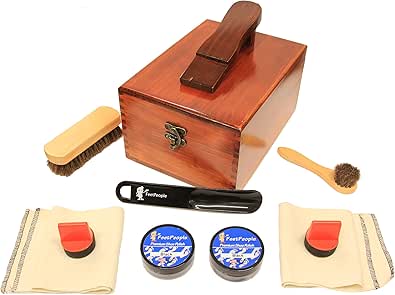 Amazon.com: FeetPeople Shoe Polish Military Care Valet Shoe Shine Kit ...