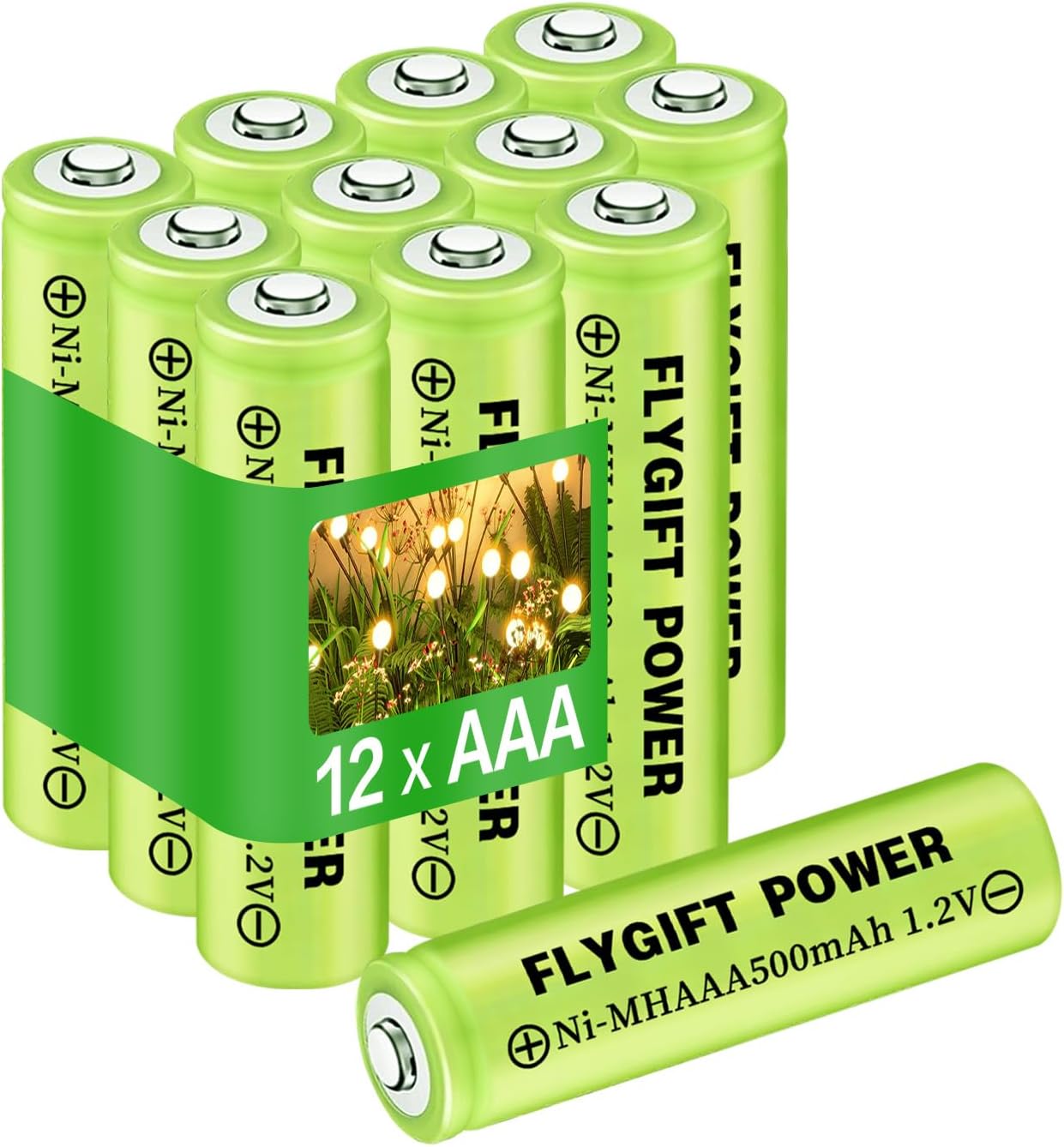 Amazon.com: POWJIELI Rechargeable AAA Batteries, 1.2v Ni-MH Triple A ...