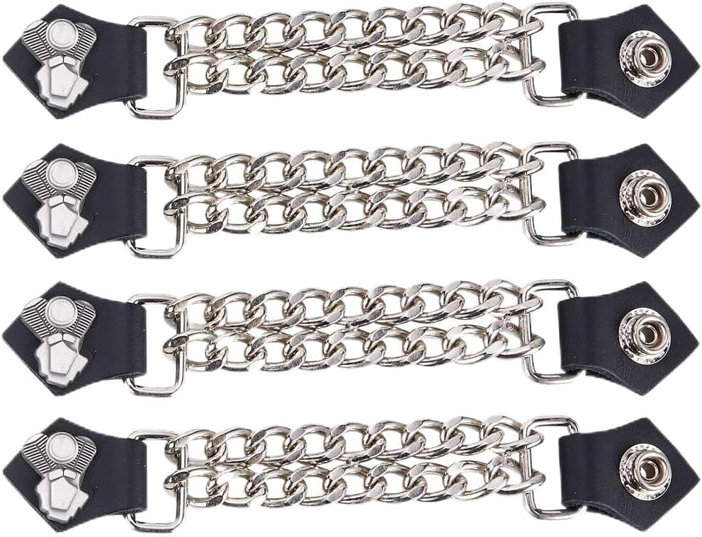 Amazon.com: Motorcycle Vest Extender 4 Pack Biker Chain For Men/Women ...