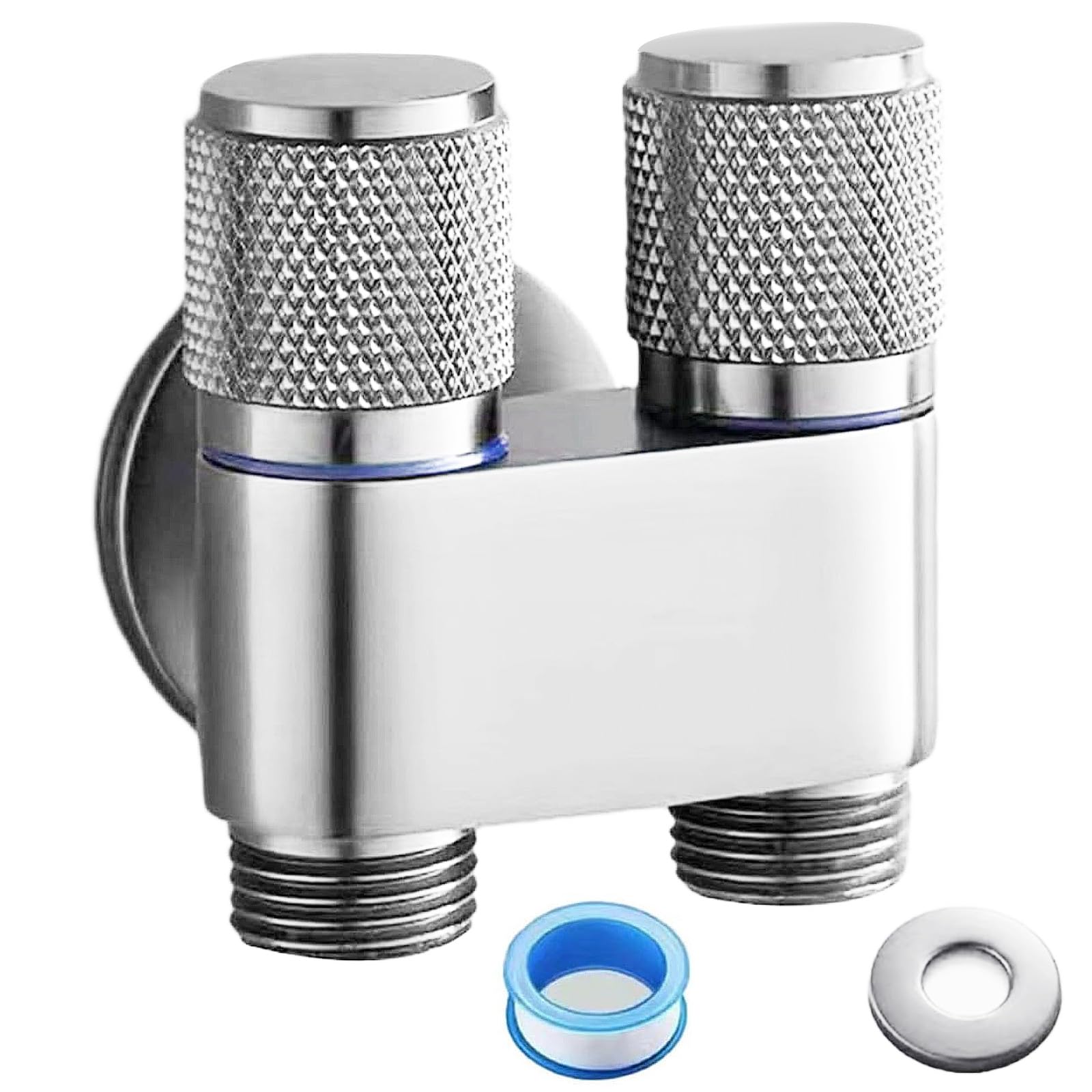 1-In-2-Out Dual Control Valve, Handheld Bidet Sprayer for Toilet G1/2 ...