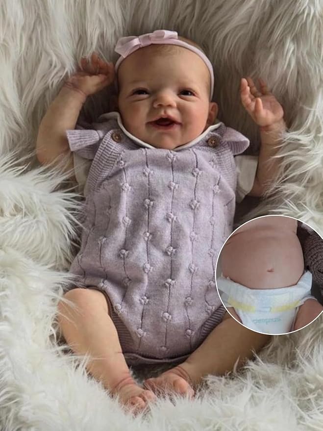 Amazon.com: Anano Lifelike Reborn Baby Dolls Silicone Full Body 20Inch ...
