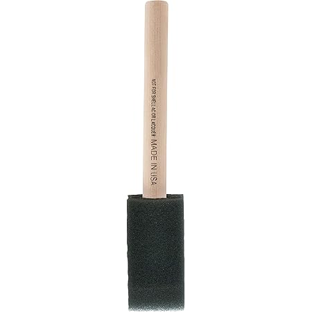 1 inch Foam Brush 24 Pack for Painting Staining Varnishing and General ...
