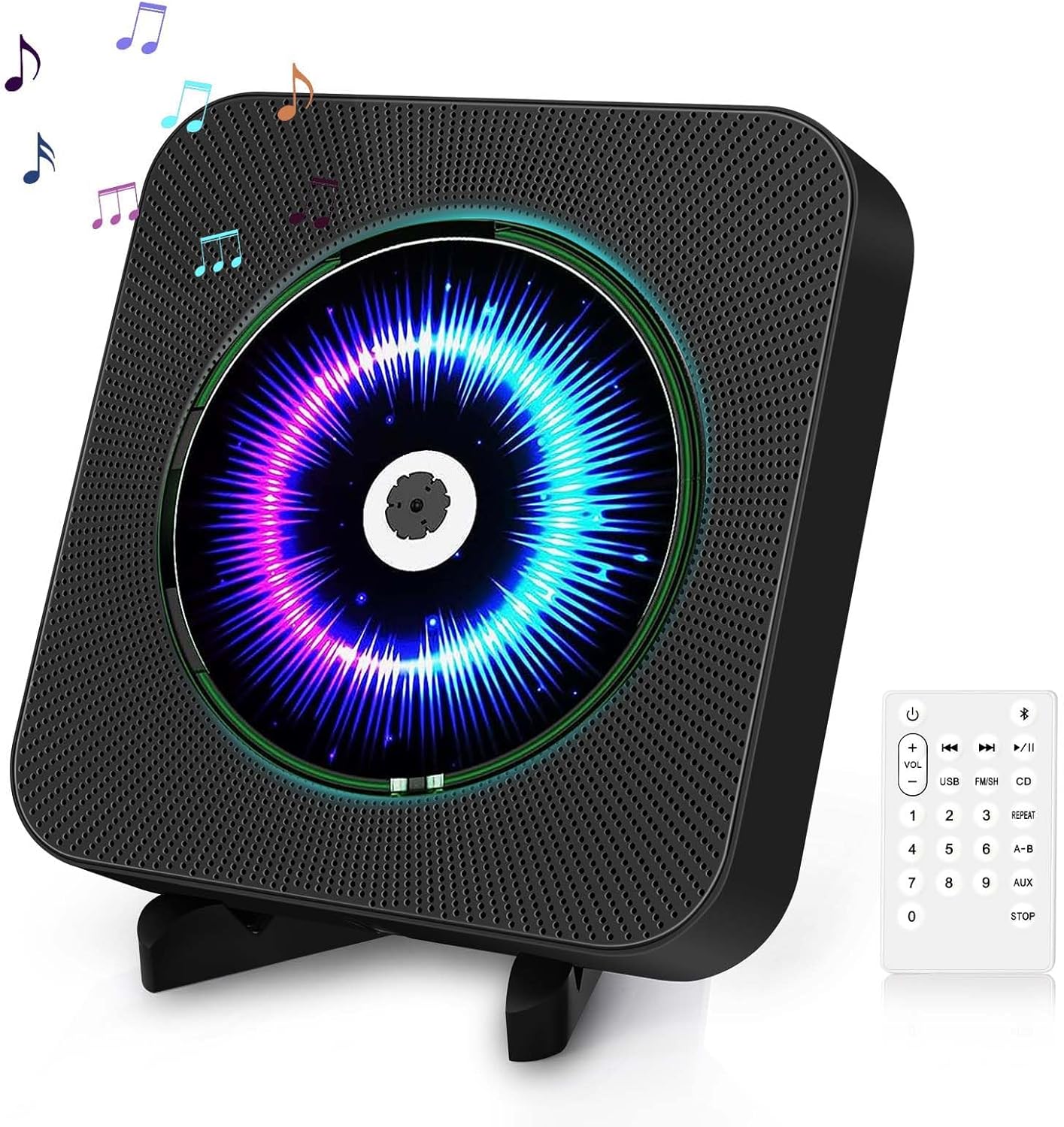 CD Player with FM Radio, Bluetooth CD Player with USB/AUX Port ...