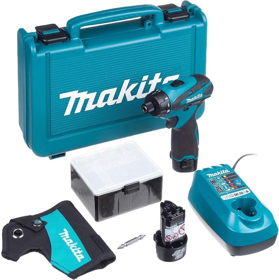 Makita DF030DWE 10.8V Cordless 2-Speed Drill Driver : Amazon.co.uk: DIY ...