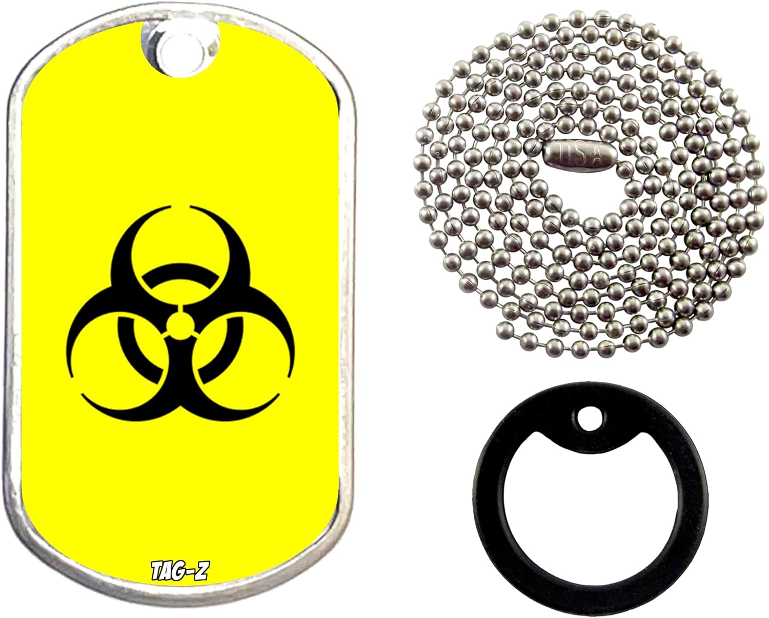 Amazon.com : Biohazard - Necklace - Tag-Z Military Dog Tags : Pet Supplies