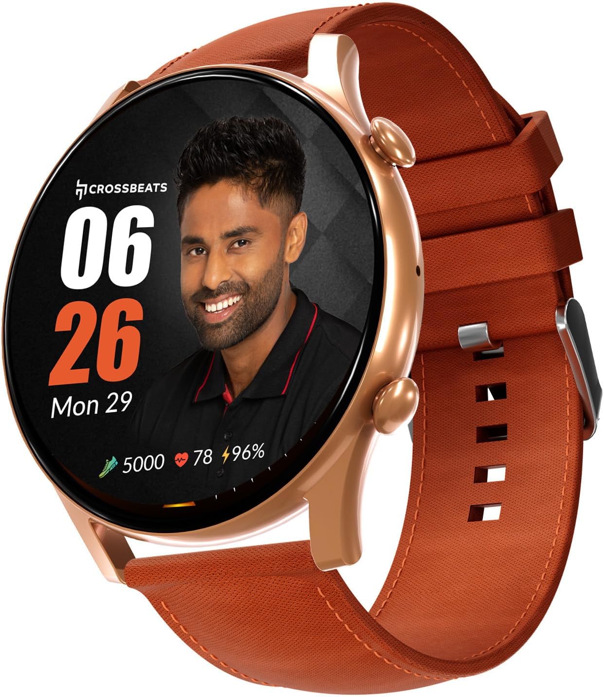 CrossBeats Apex Regal 1.43" Super AMOLED Always On Display Smart Watch ...