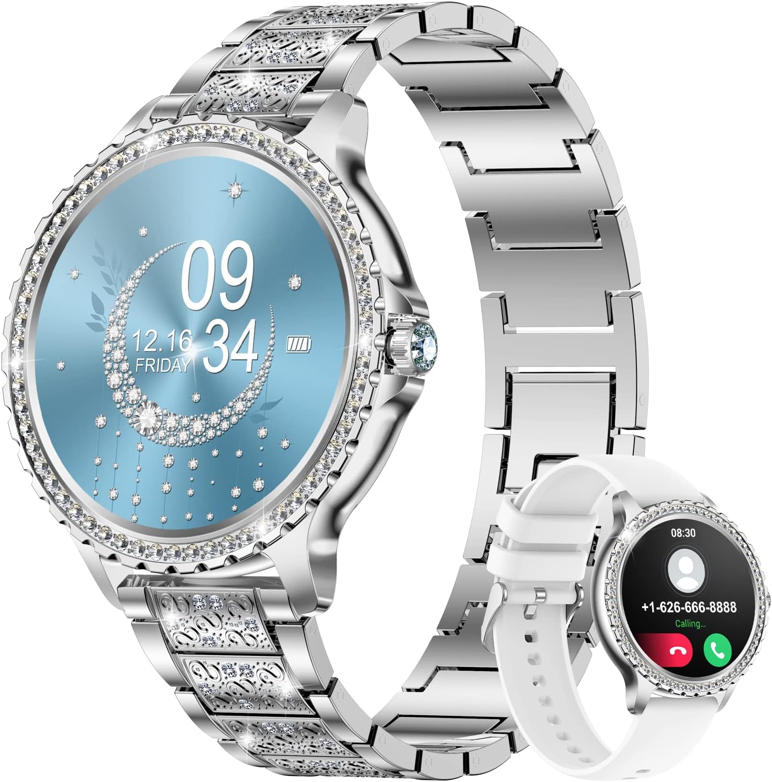 LIGE Smart Watch for Women Answer/Make Calls, 1.19" AMOLED Always-on ...