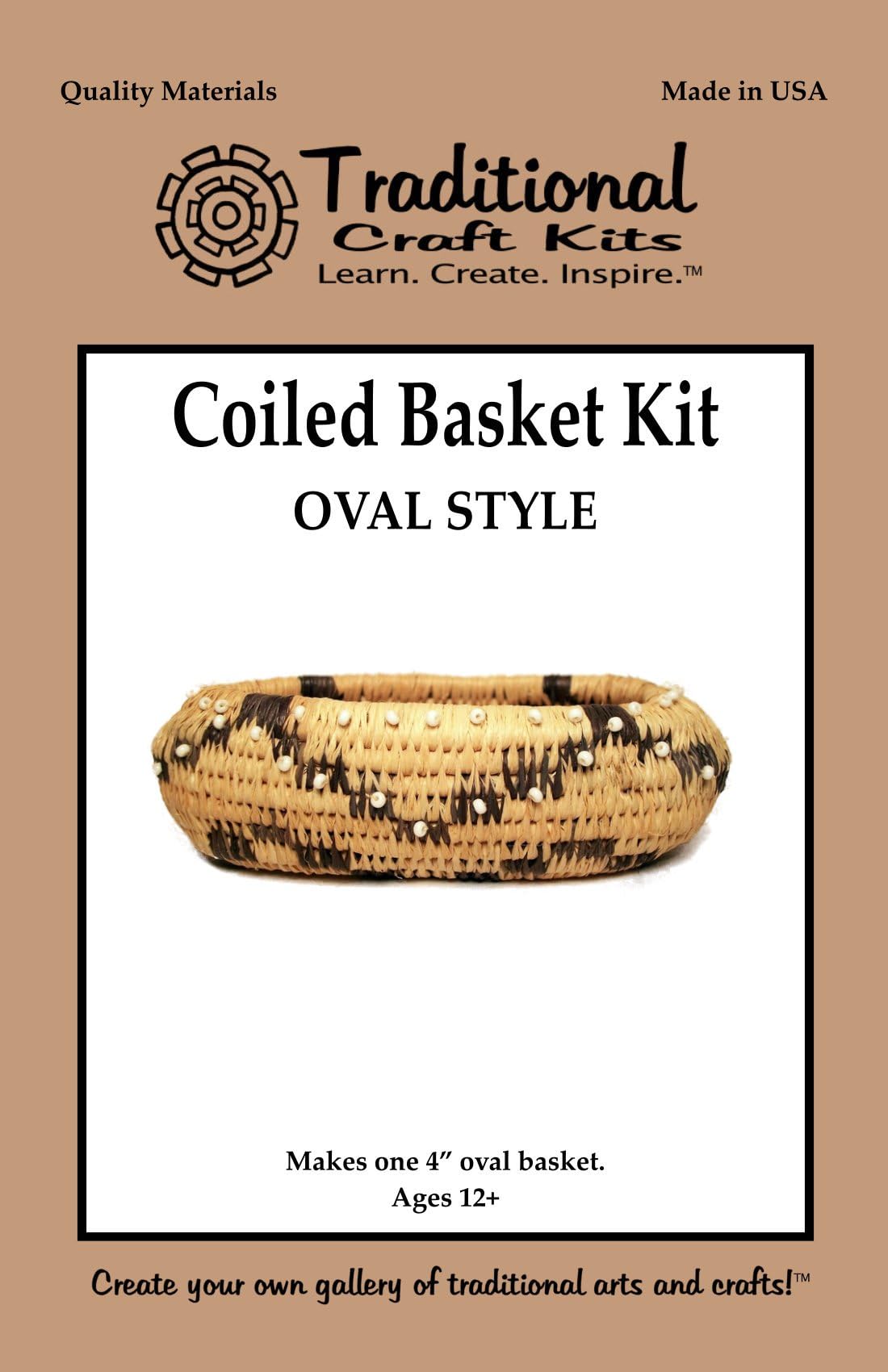 Amazon.com: Traditional Craft Kits Coiled Basket Kit - Oval Shape