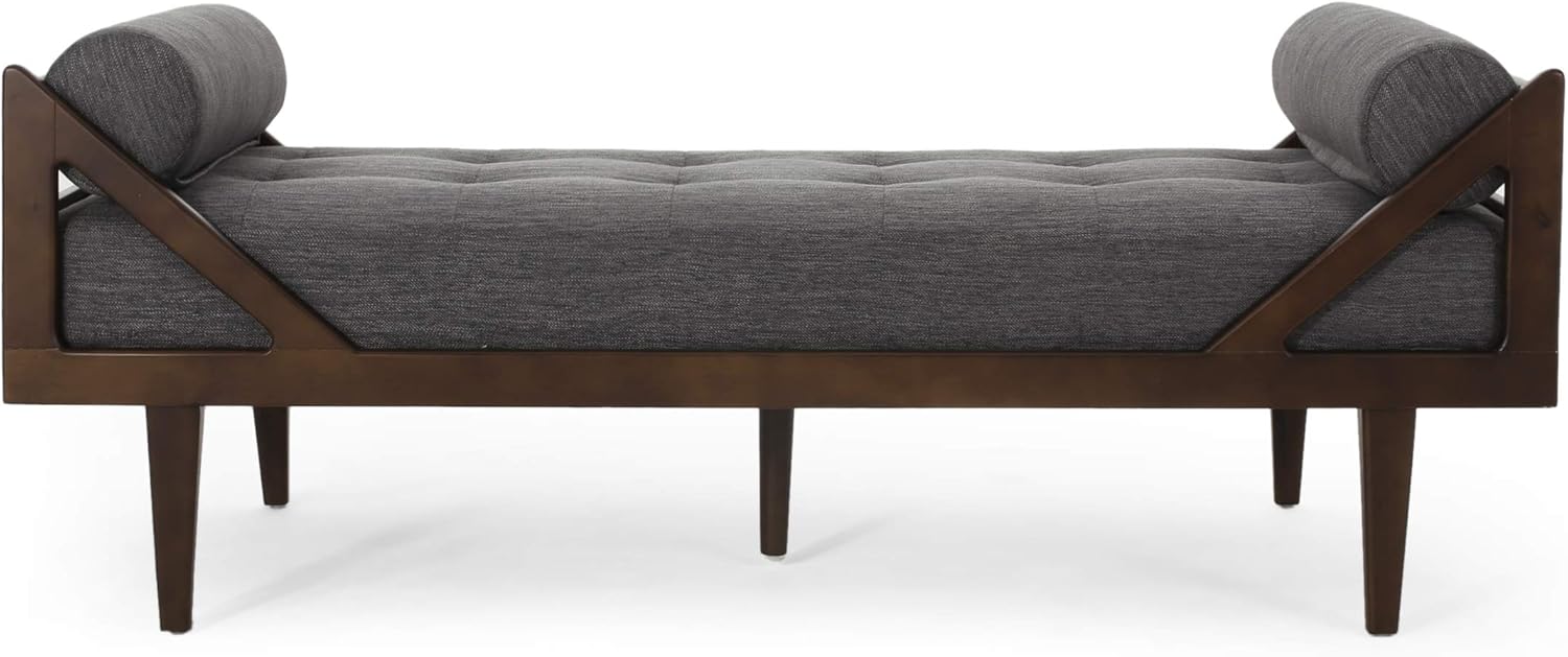 Amazon.com: Christopher Knight Home Rayle Chaise Lounge, Charcoal ...