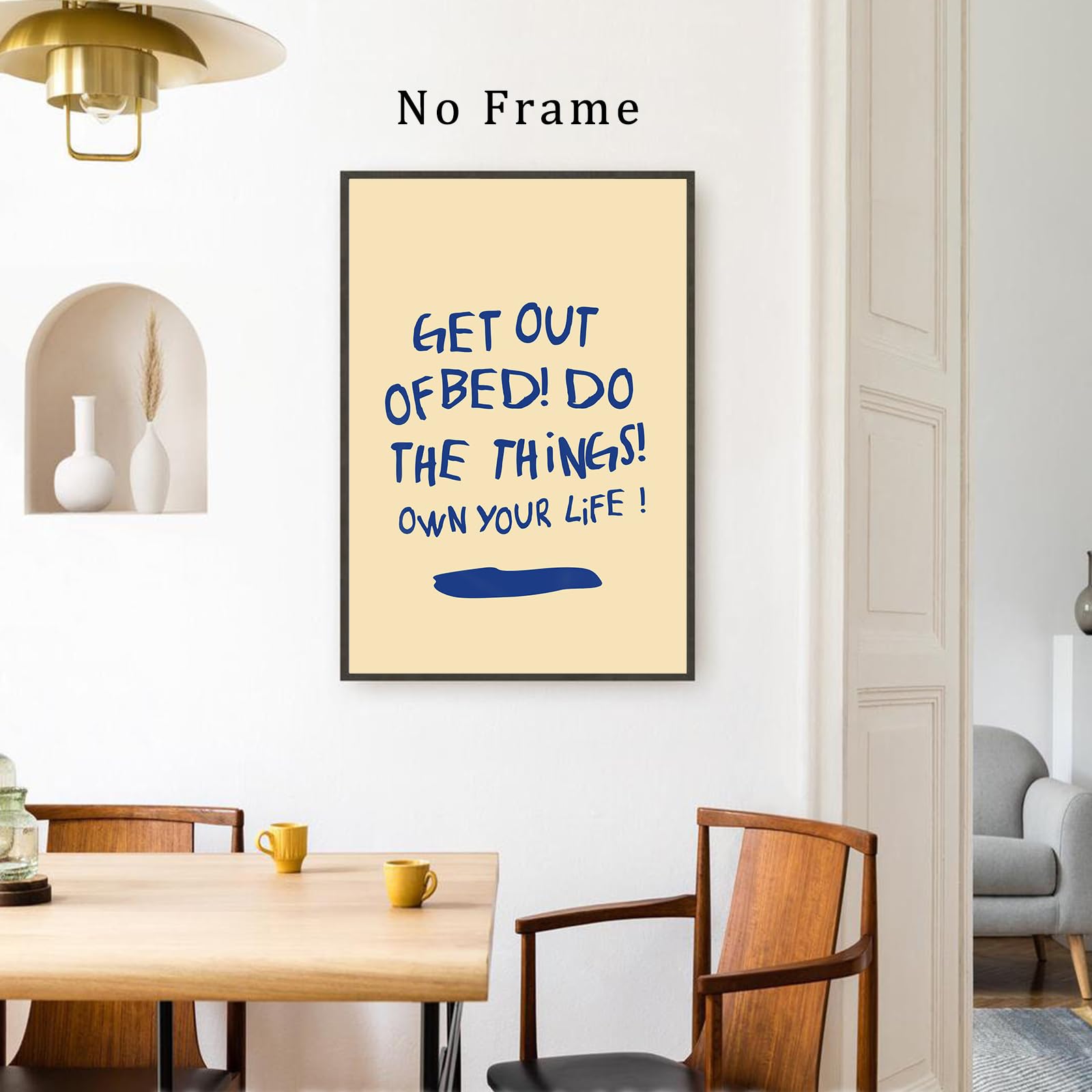 Beige Wall Quotes Alioyoit Beige Wood Framed Sign With Classic Quotes