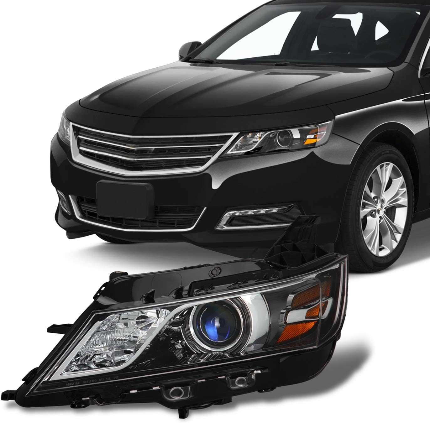 Amazon.com: ACANII - For [Halogen Model Only] 2014-2020 Chevy Impala ...