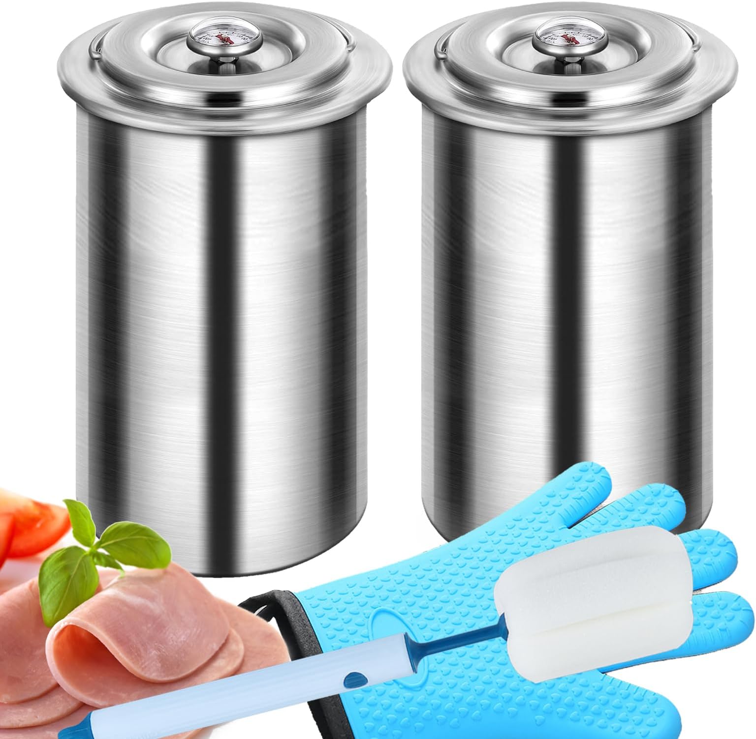 Amazon.com: Ham Maker Meat Press Cooker, Stainless Steel Deli Meat ...