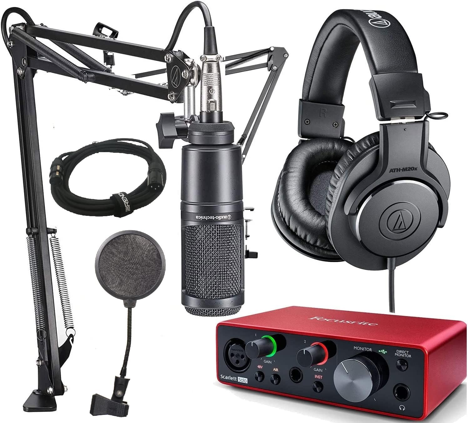 Amazon.com: Recording Kit with Scarlett Solo Audio Interface (3rd gen ...