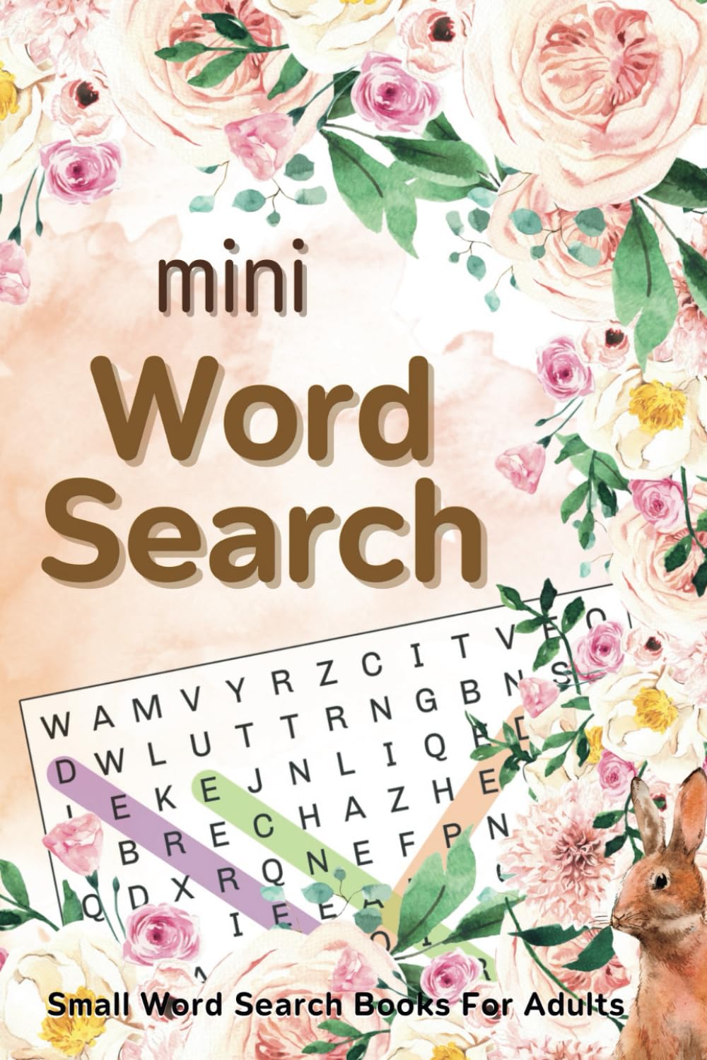 Small Word Search Books: Mini Word Search Books Travel Size 50 Puzzles ...