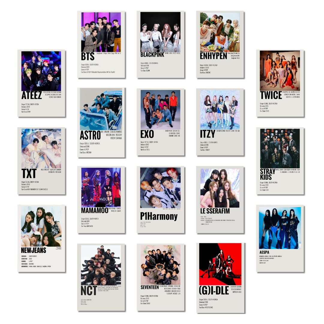 Paper K Pop Posters K Pop Song Posters Pack 18 | Desertcart Sri Lanka