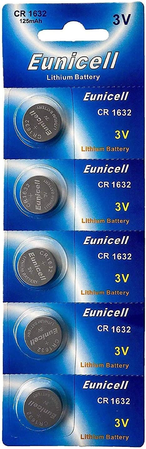 5 x Eunicell CR1632 DL1632 LM1632 CR 1632 Lithium Coin Cell 3.0v ...