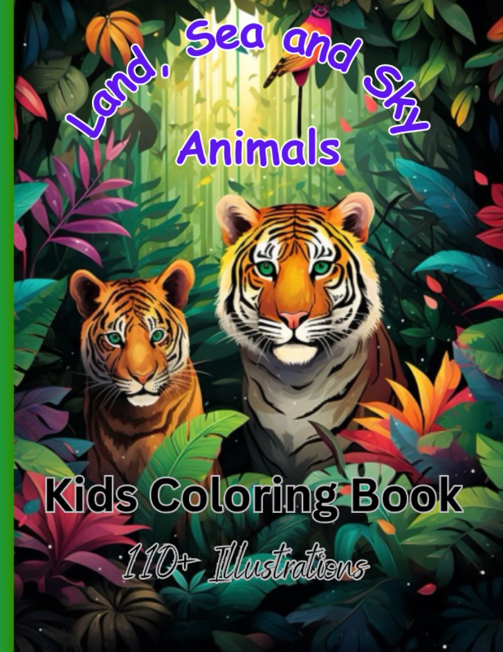 Amazon.com: Land, Sea and Sky Animals: Kids Coloring Book ...
