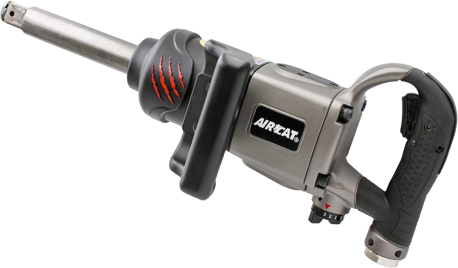 AirCat 1870-P-6: 1" Low Weight Pistol Impact Wrench W/6" Ext. Anvil ...