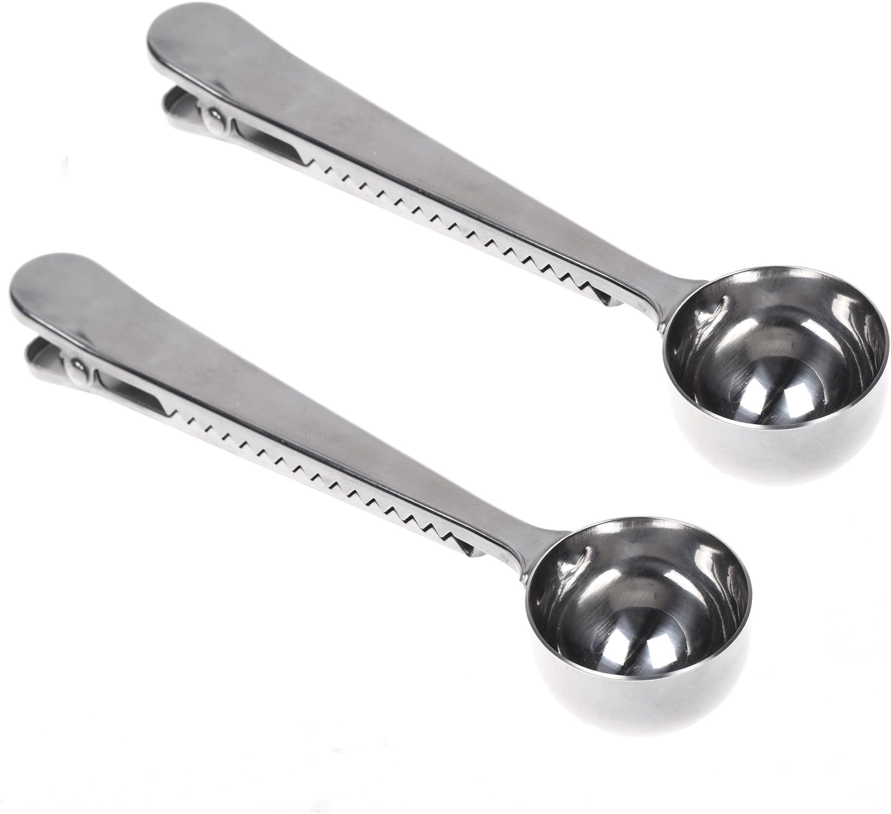 Amazon.com: Cosmos 2 Pcs Stainless Steel Coffee Measuring Scoop Spoon ...