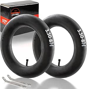 1PZ UK5-38A 2 Pack Wheelbarrow Inner Tube 3.50-8 with TR-13 Straight ...