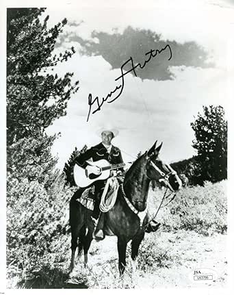 GENE AUTRY COA Hand Signed 8X10 Photo Autograph - JSA Certified - Music ...
