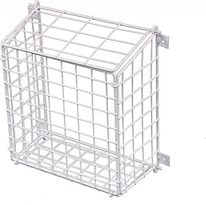 Oypla Medium Letterbox Door Post Mail Catcher Basket Cage Holder Guard ...