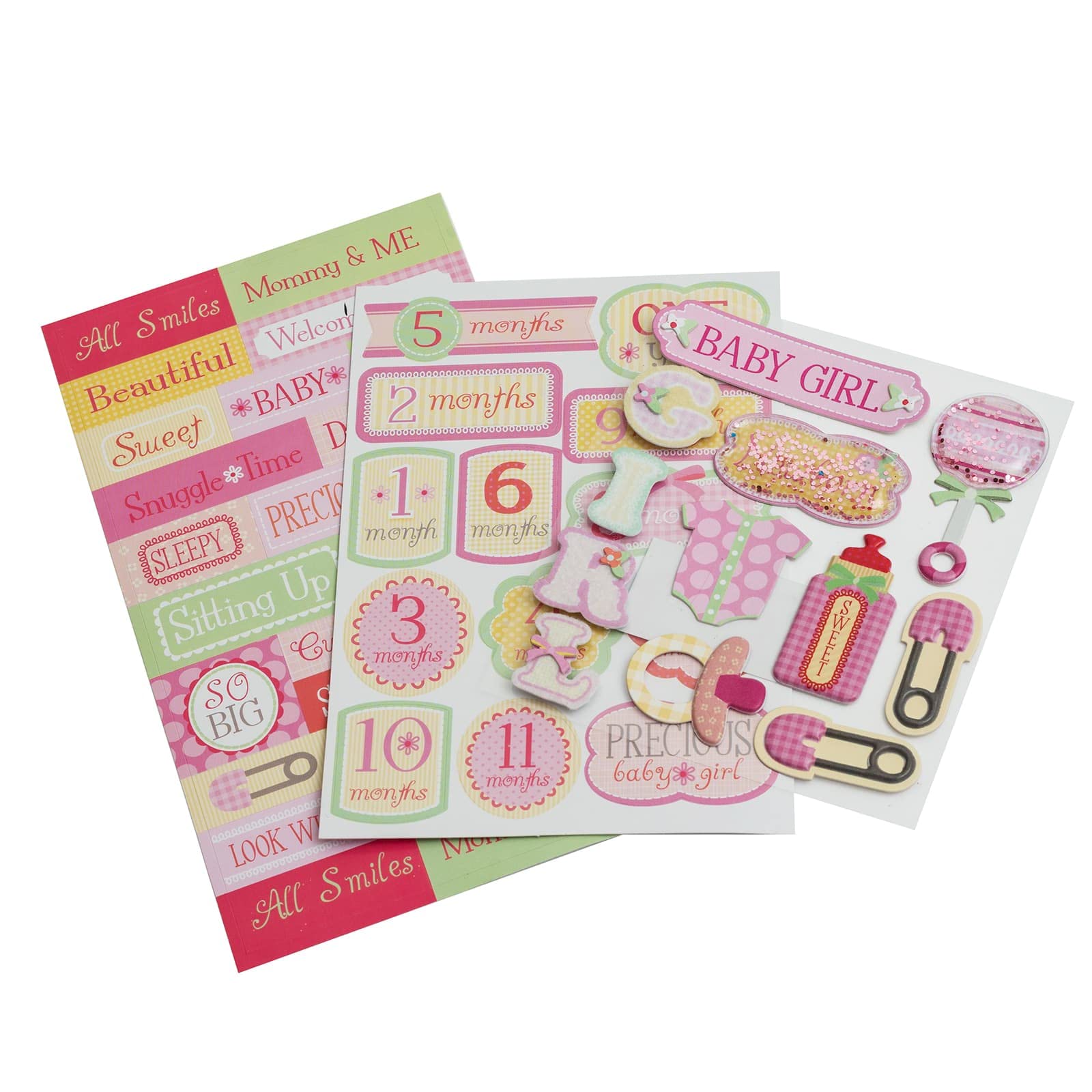 Amazon.com: Traditional Baby Girl Dimensional Sticker Flip Pack by ...