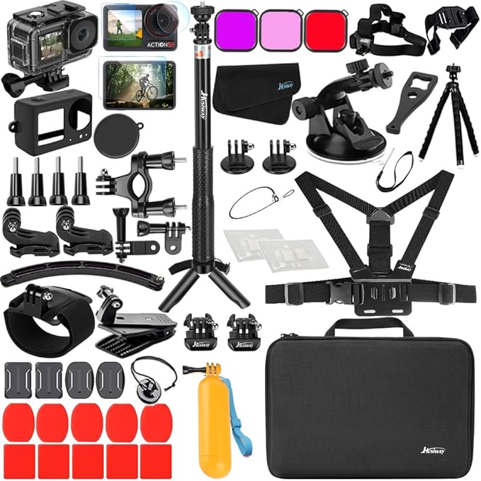 Amazon.com : Husiway Accessories Bundle for DJI Osmo Action 5 Pro ...