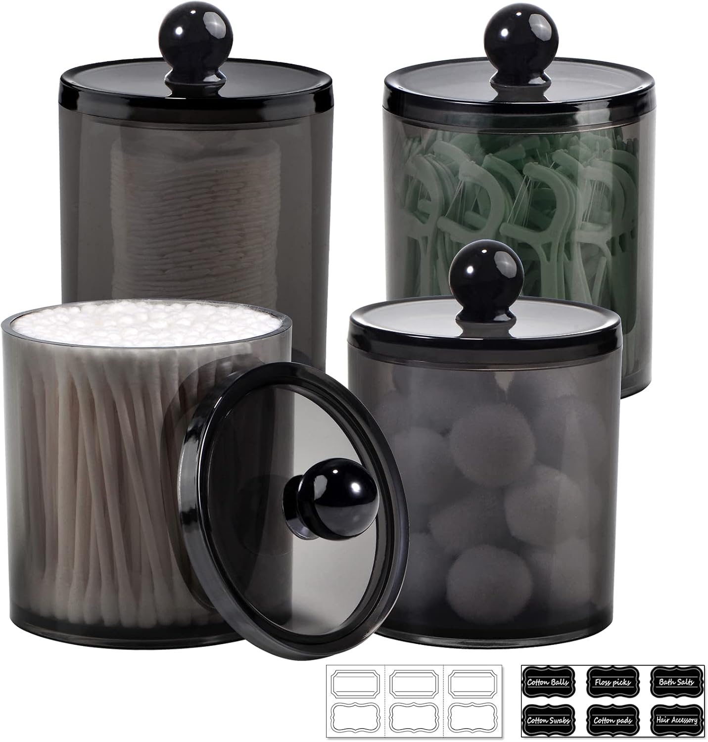 Amazon.com: SheeChung 4 Pack Plastic Acrylic Bathroom Vanity Countertop ...