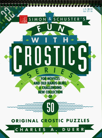 Fun with Crostics Series #22: Duerr, Charles: 9780684843629: Amazon.com ...