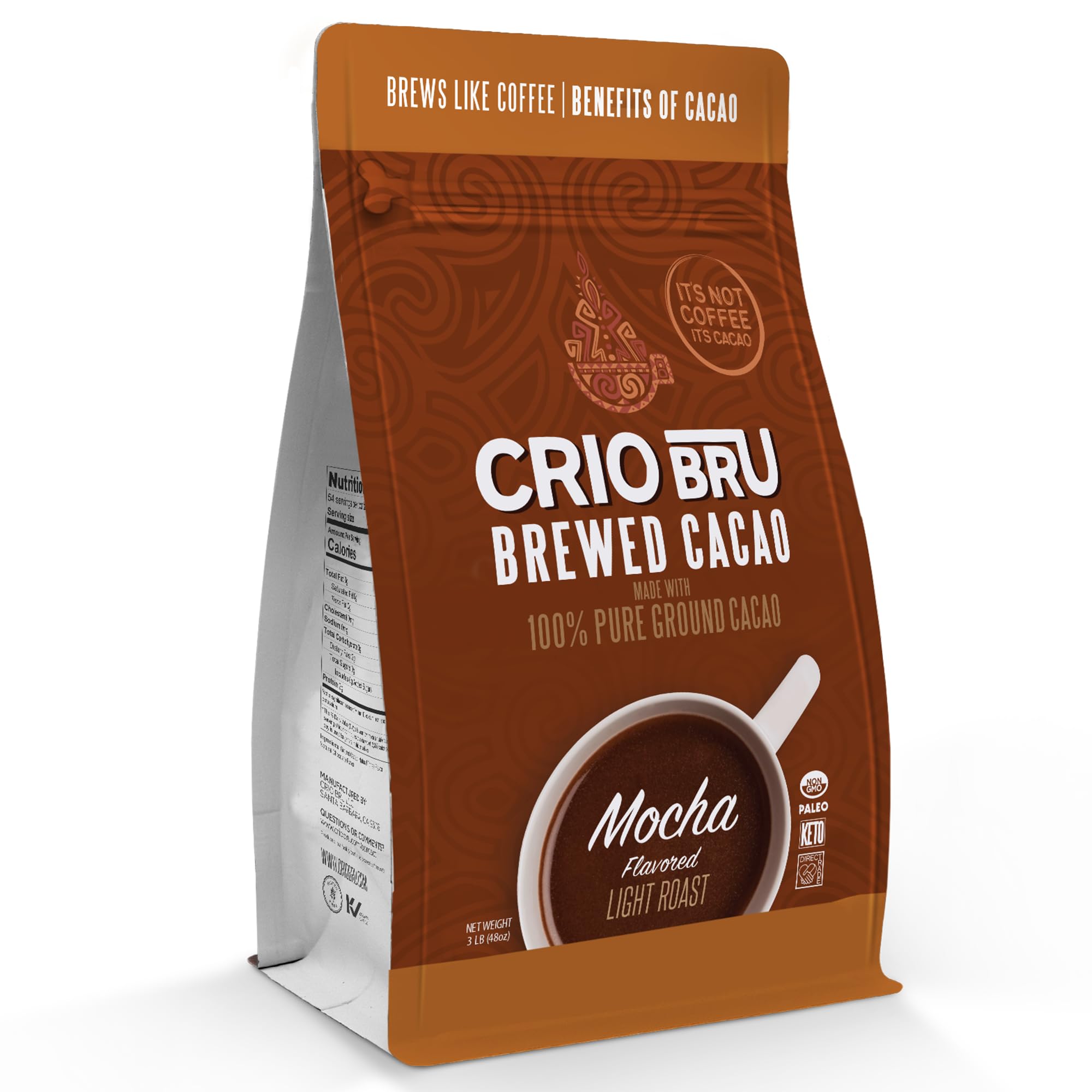 Amazon.com : Crio Bru Brewed Cacao Mocha Flavored Light Roast - Coffee ...