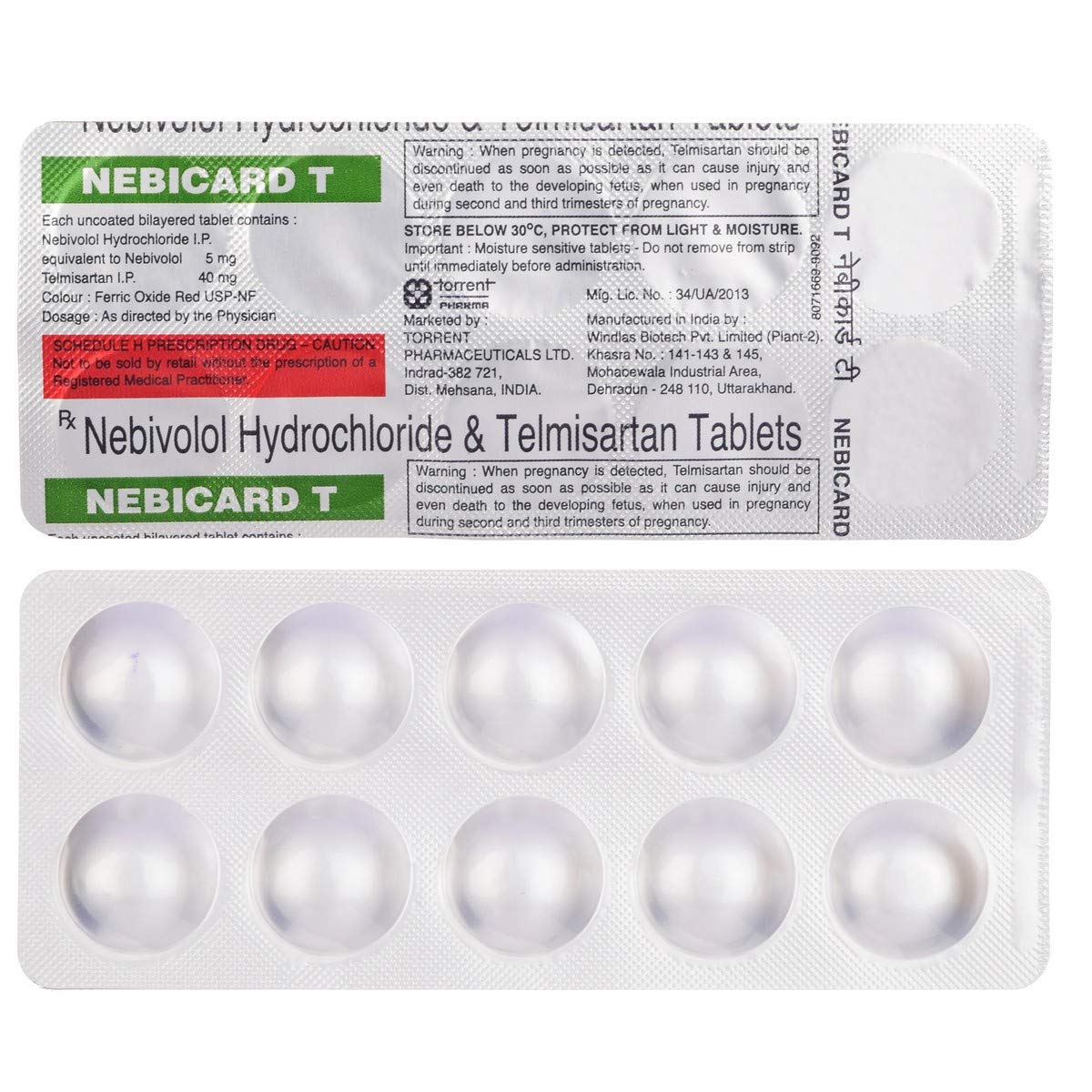 Nebicard T - Strip of 10 Tablets : Amazon.in: Health & Personal Care